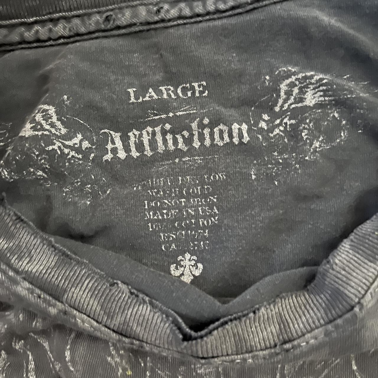 Hella distressed affliction shirt TAGS:signiture... - Depop