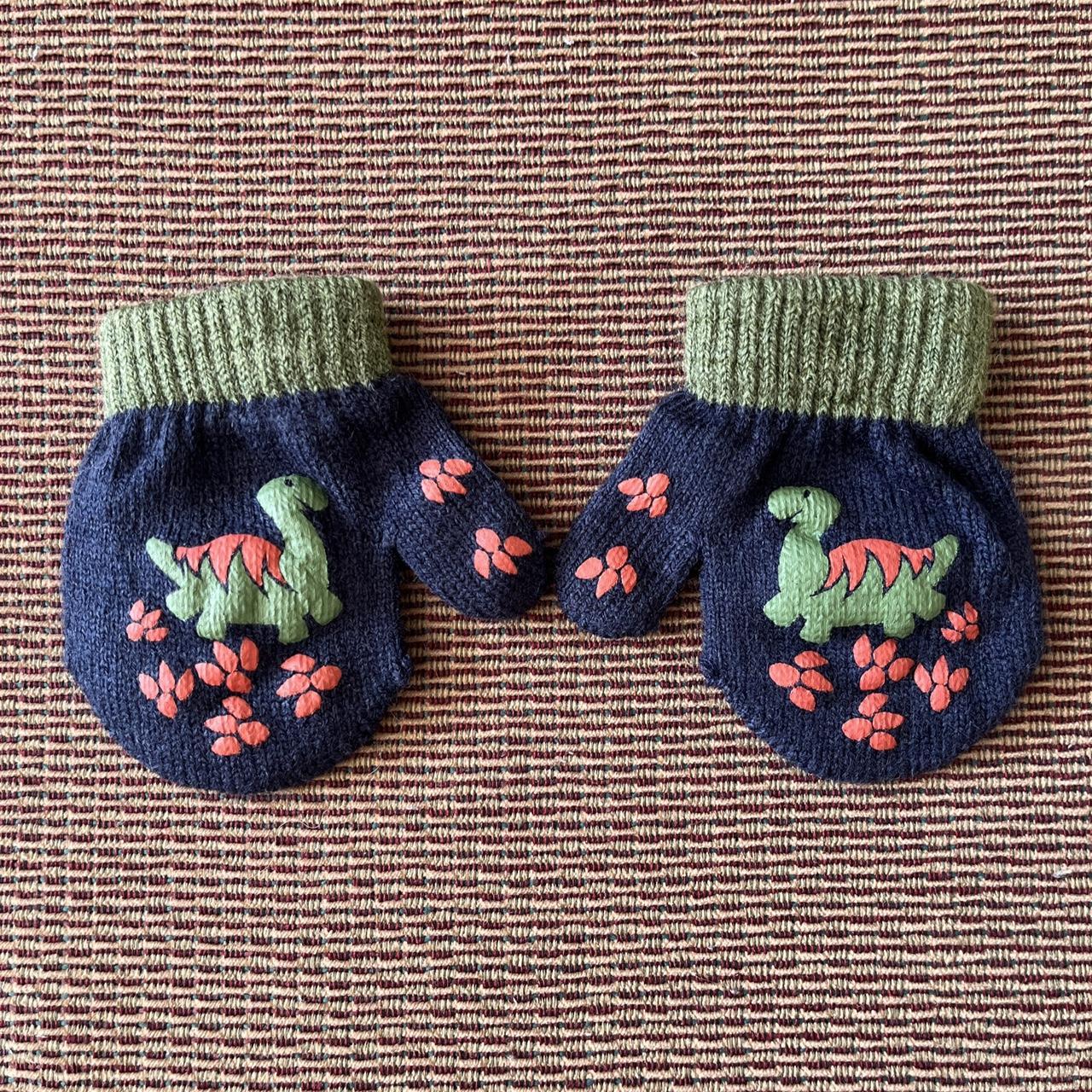 Toby Baby Size 6-12 Months Dinosaur Mittens. In... - Depop