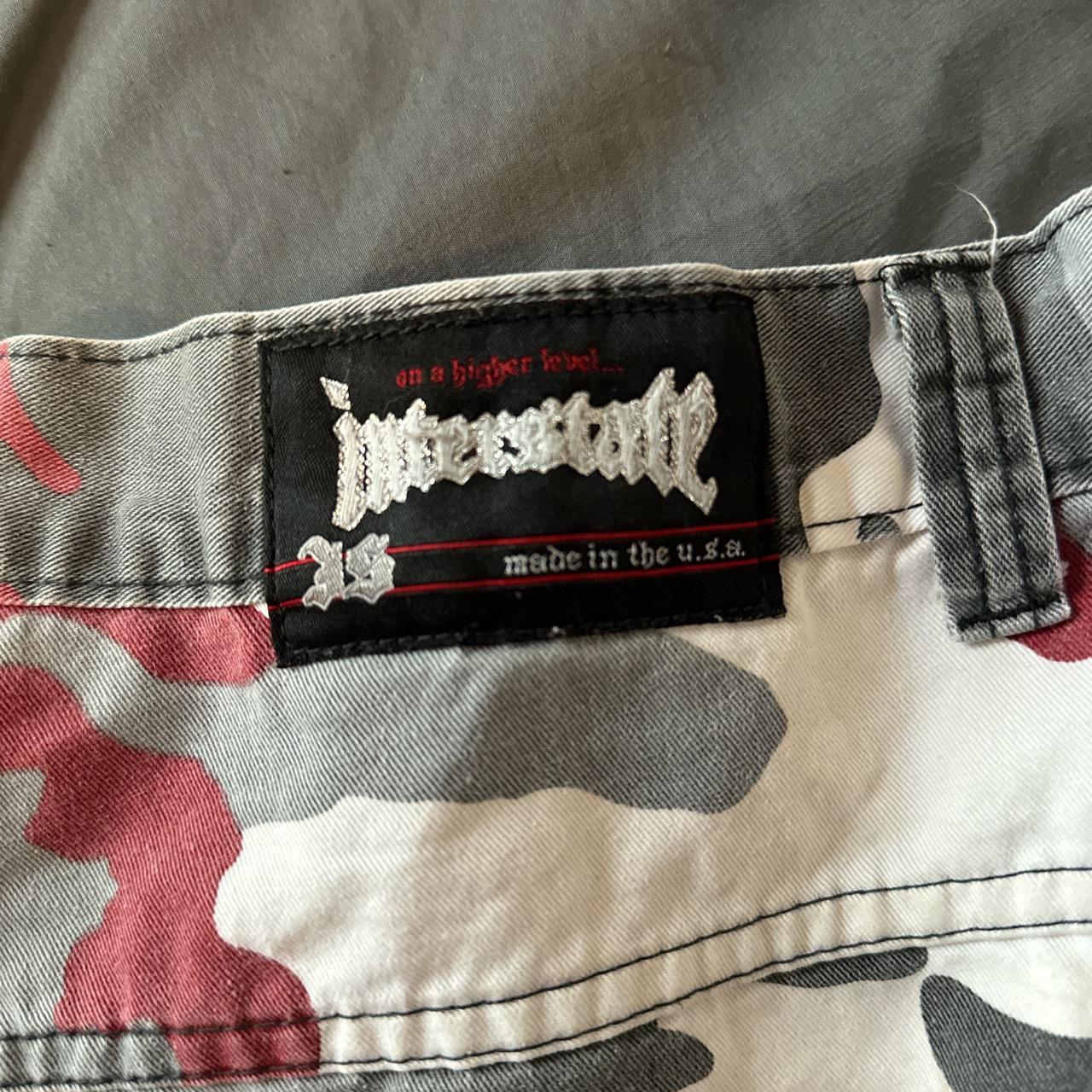 SUPER RARE INTERSTATE CARGO JORTS SUPER COOL RED... - Depop