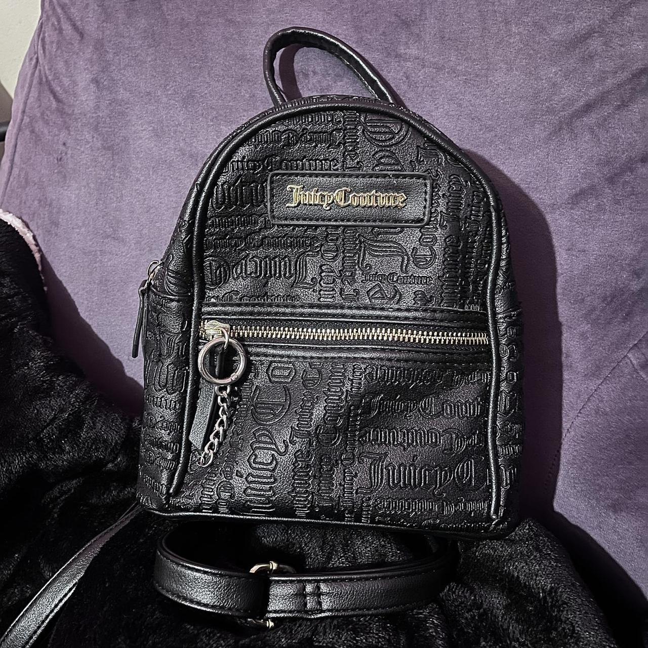 juicy couture mini black backpack 🖤 #juicycouture... - Depop