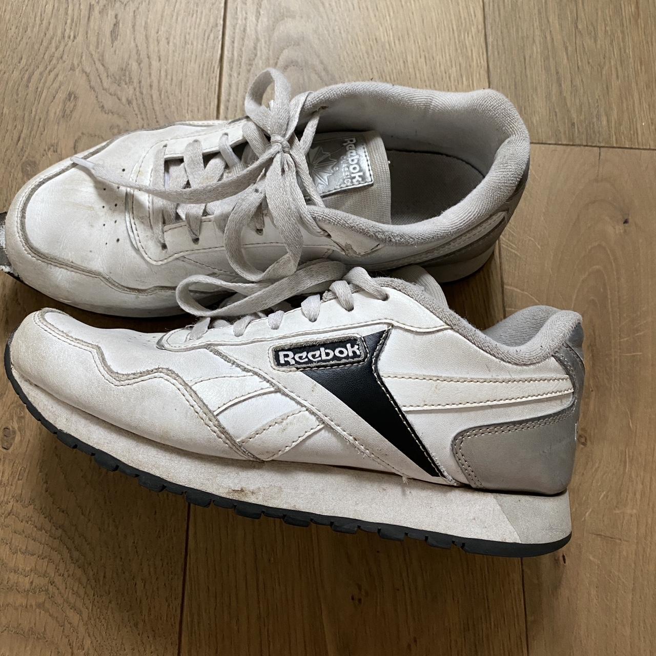 White Reebok shoes - Depop