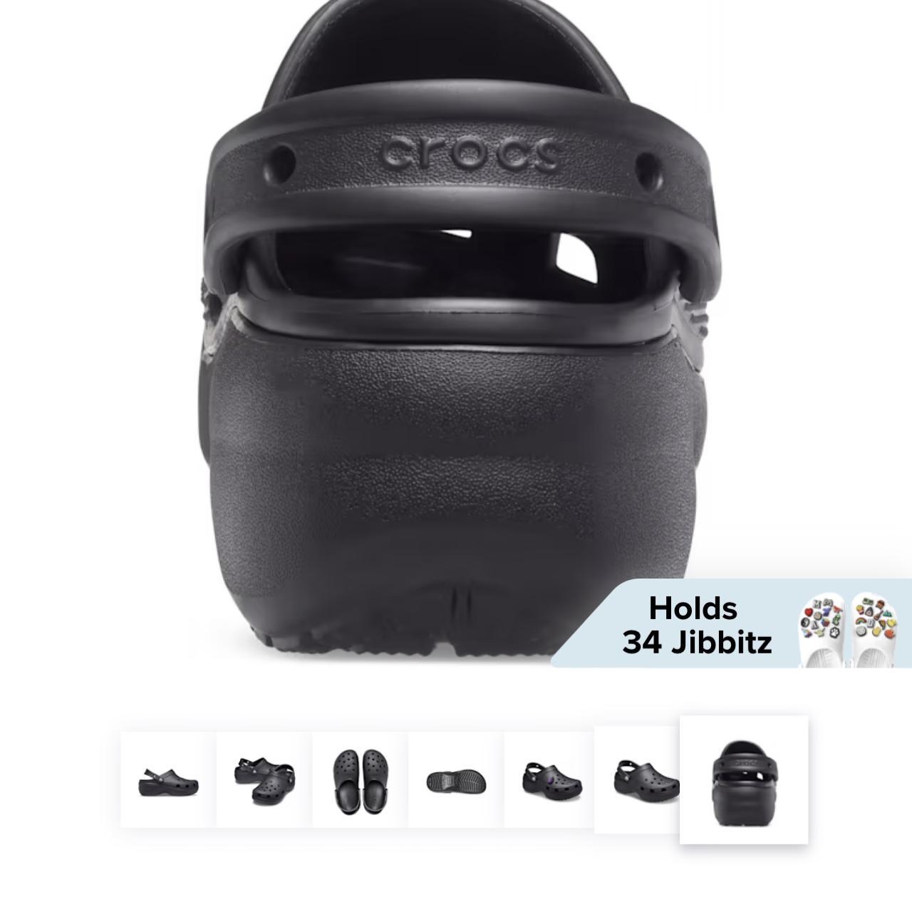 BLACK CROCS Brand new. Too small for me US size... - Depop