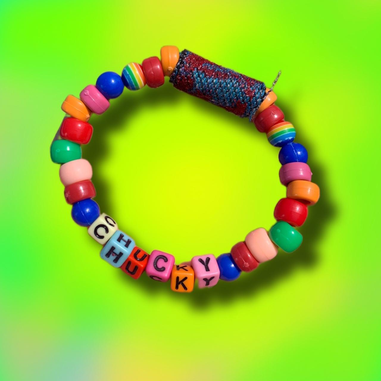 Handmade Chuky kandi bracelet Blood splattered... - Depop