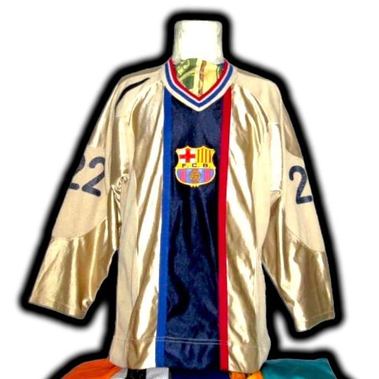 Fc Barcelona 2001 2002 2003 Away Hockey Shirt Jersey... - Depop
