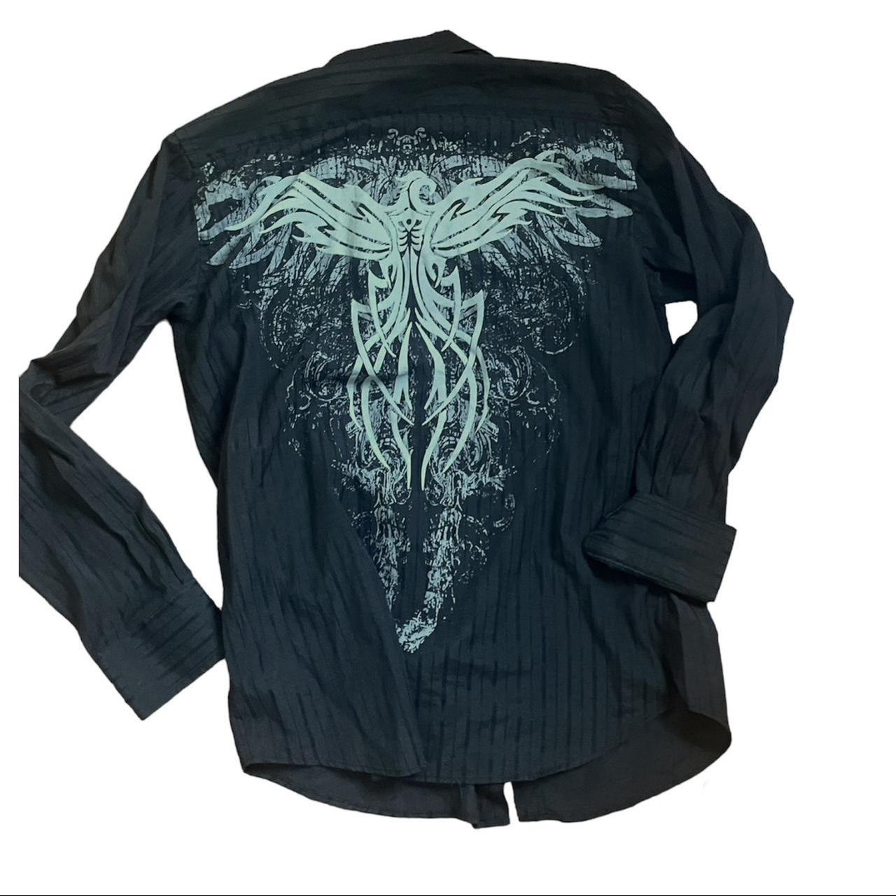 Affliction style button up jacket No flaws Send... - Depop