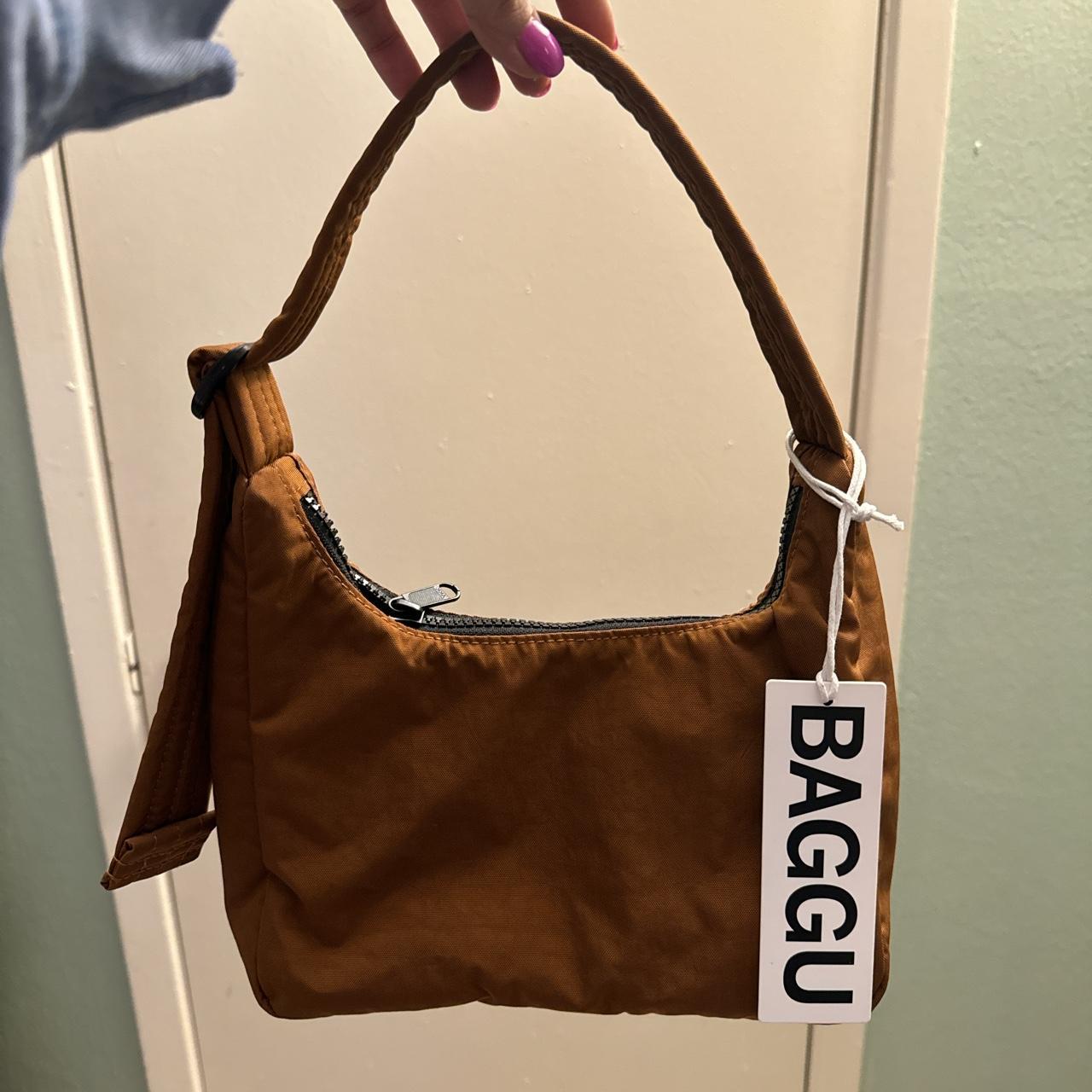 baggu mini nylon shoulder bag new/never used has... - Depop