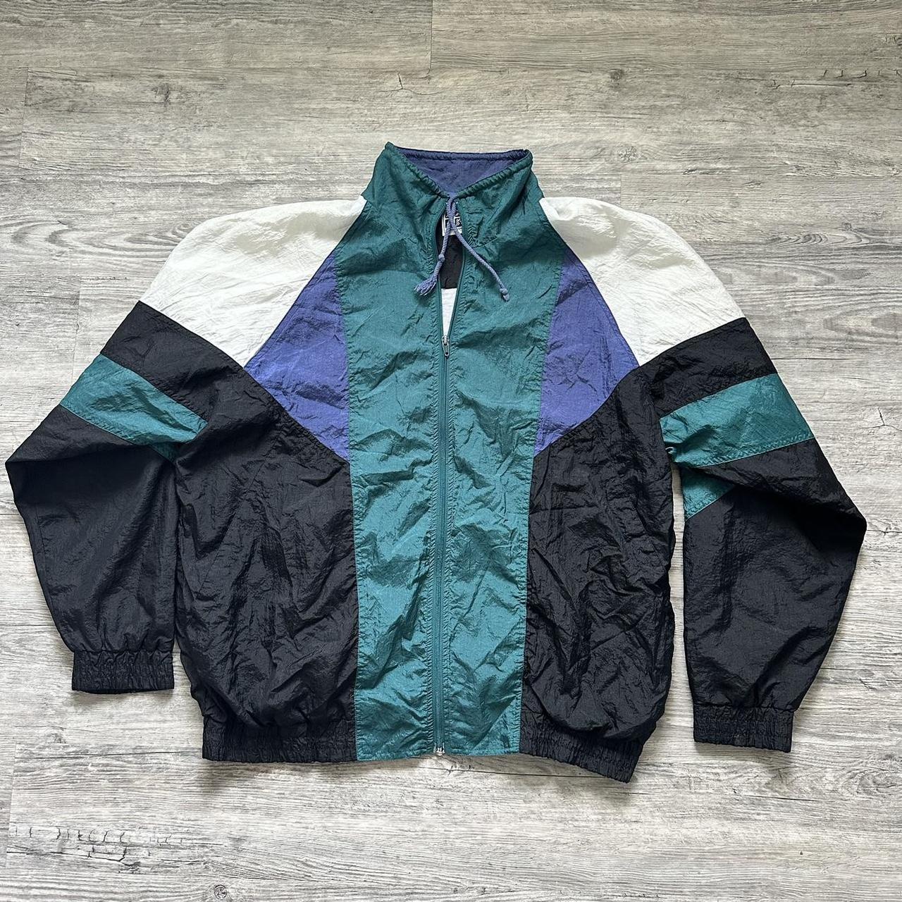 90’s Windbreaker Zip Up Jacket Tag Size: Mens XL Dm... - Depop