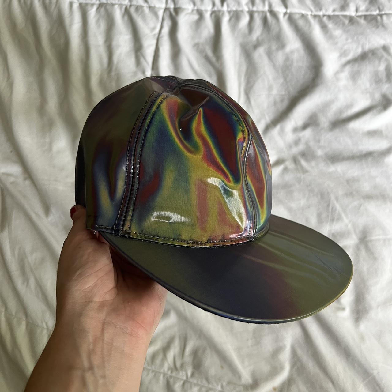 Dope holographic hat! Based on the hat Marty wears... - Depop