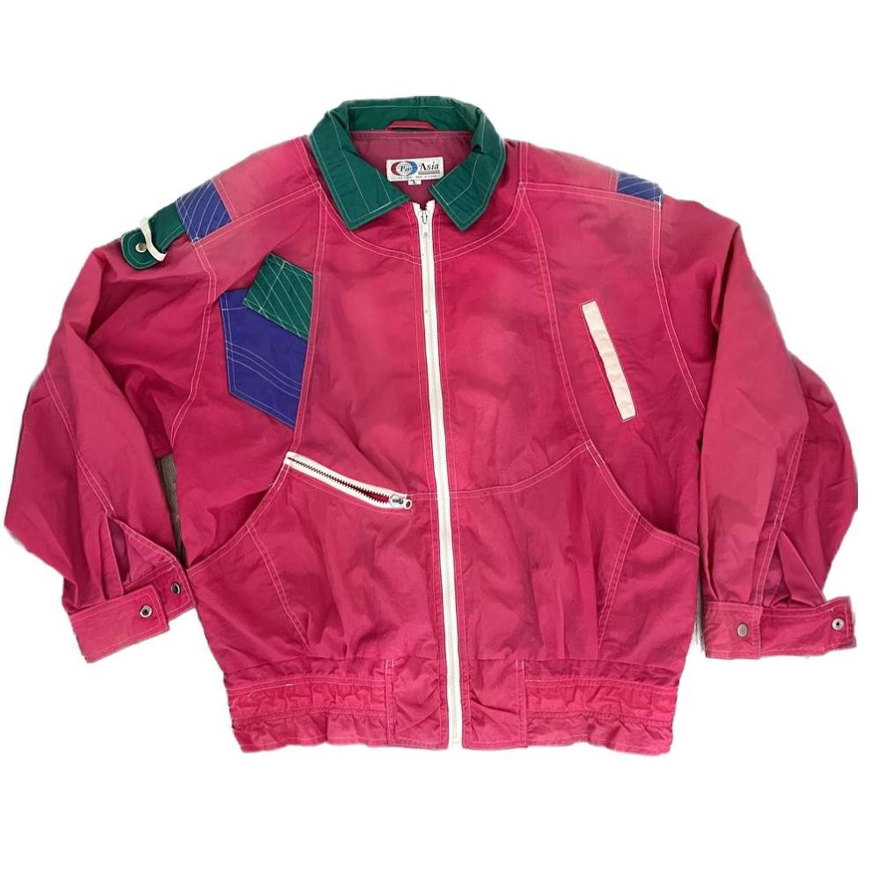 vintage asia multi panel jacket lightweight... - Depop