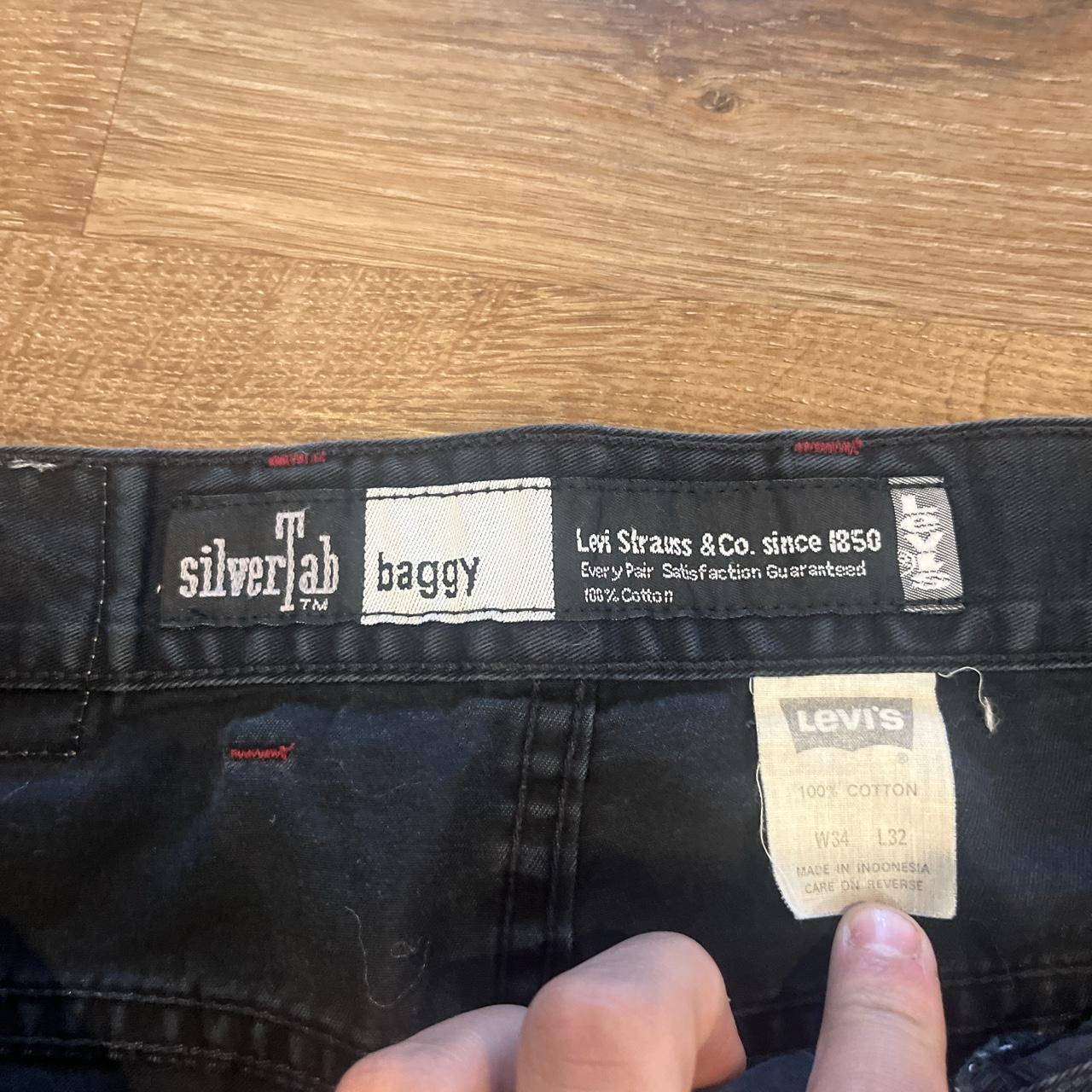 black faded levi sliver tab jeans cool pair never... - Depop