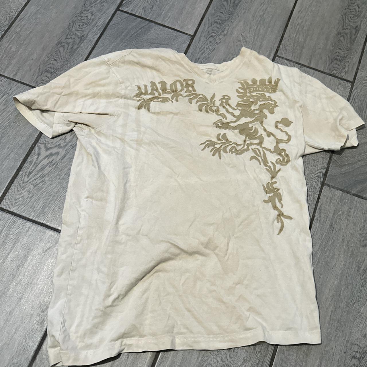 Tan express v neck - Depop