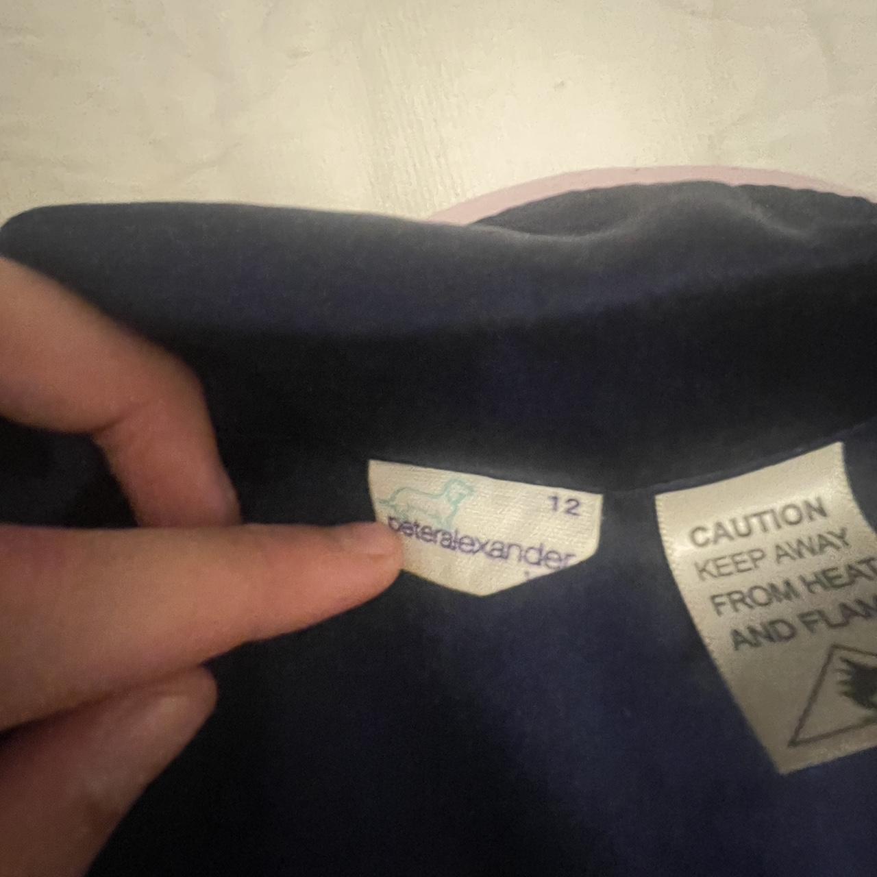 Peter Alexander navy satin pjs - size 12 They don’t... - Depop