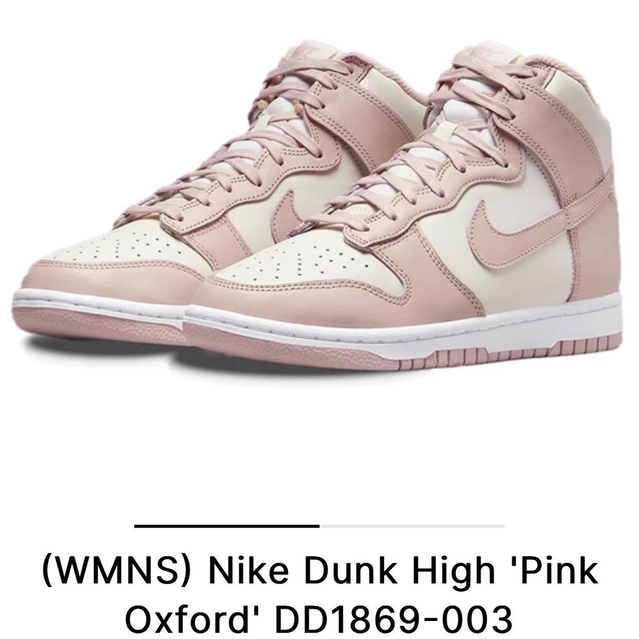 Nike dunk high in ‘pink oxford’ Worn a handful of... - Depop
