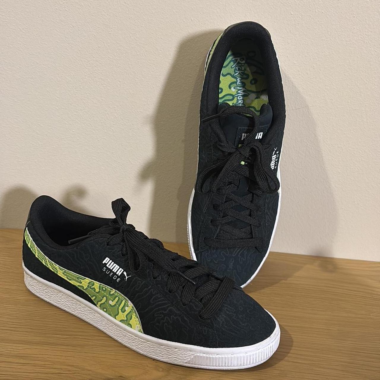 Puma x Rick & Morty Suede Classic sneaker shoes... | Depop
