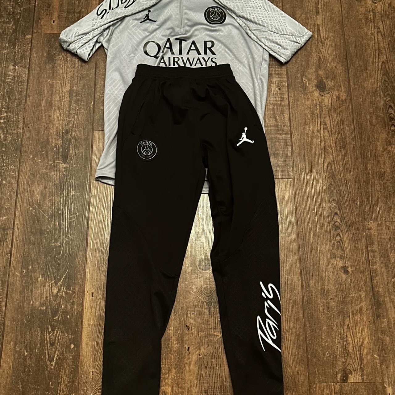 Small Psg grey and black tracksuit,only worn to try on - Depop