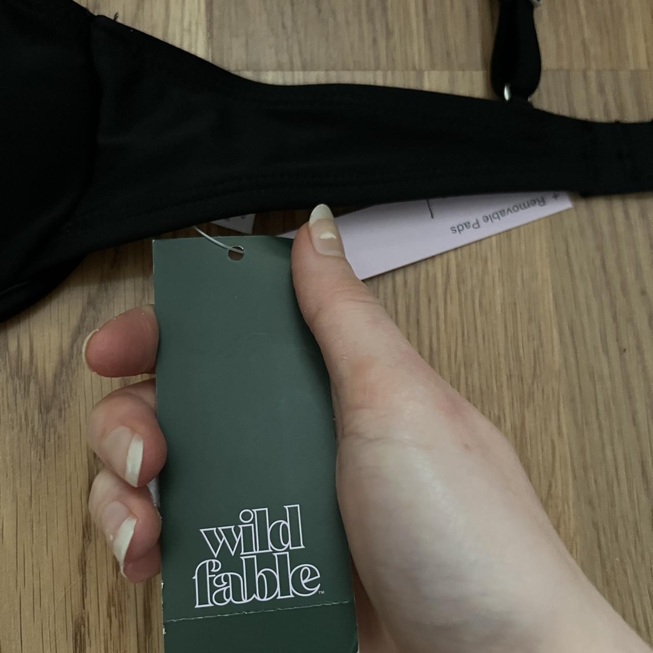 Xxs black wild fable swimsuit/bikini top from... - Depop