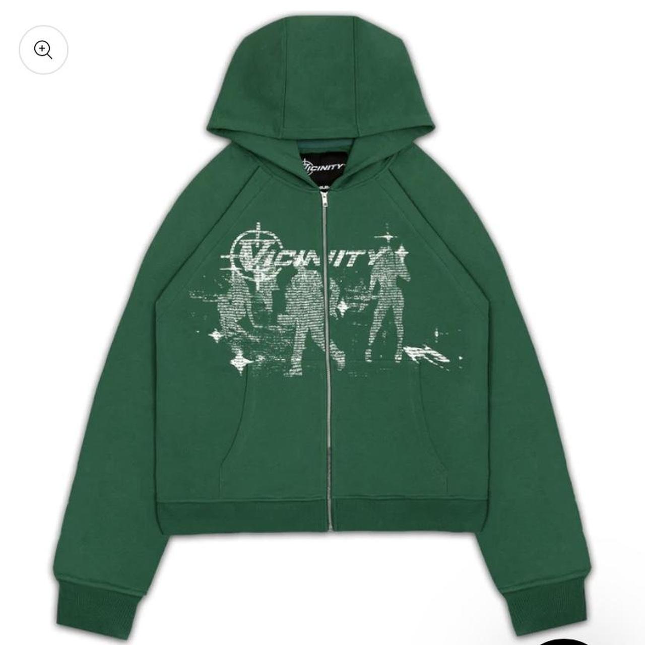 Vicinity Zip Up Hoodie Forest/ Dark green Size... - Depop