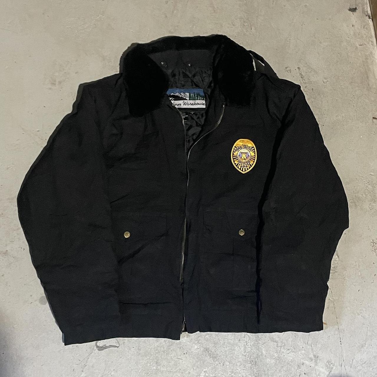 Vintage security officer jacket Medium - Depop
