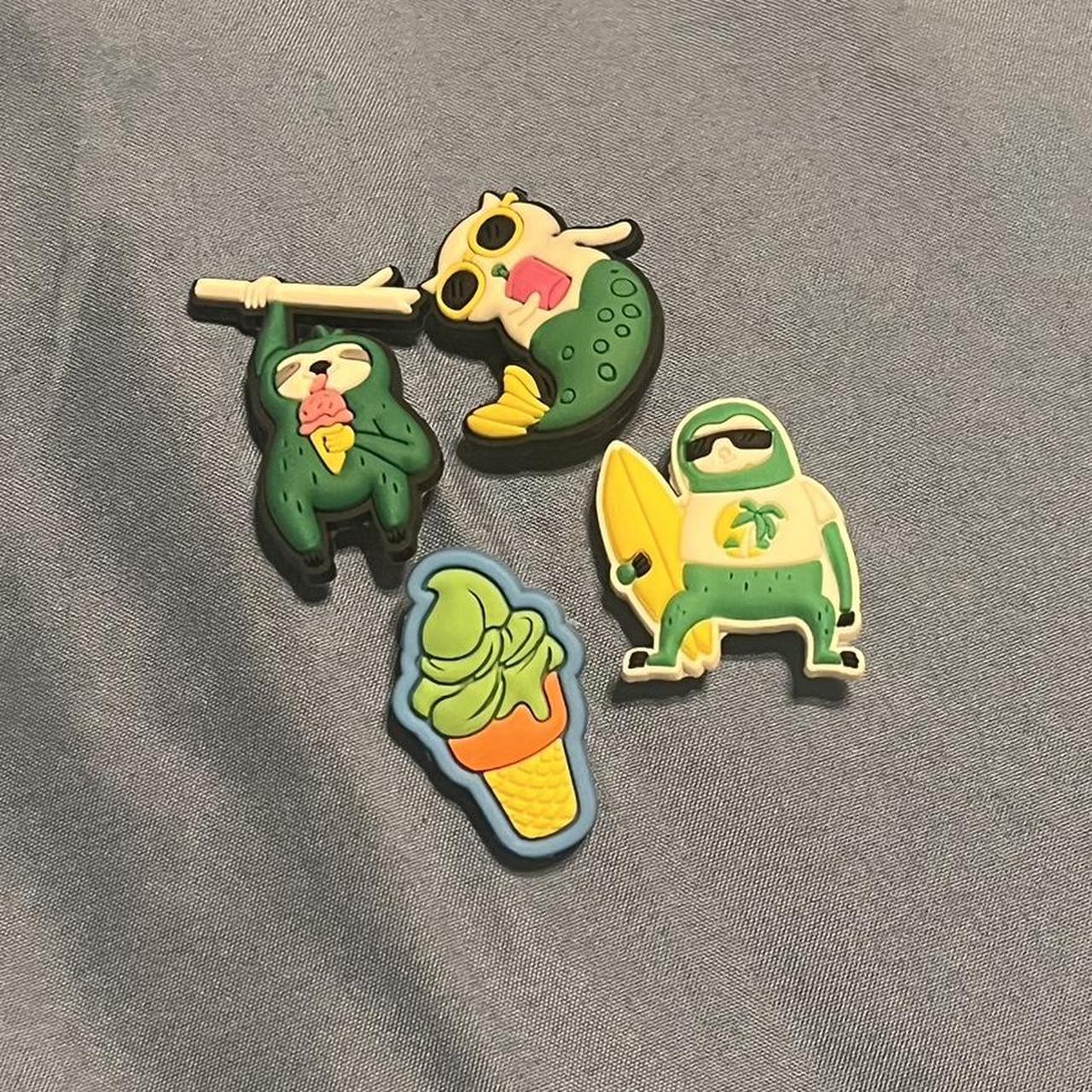 green croc charms brand new! dm for extra photos 🫶 - Depop