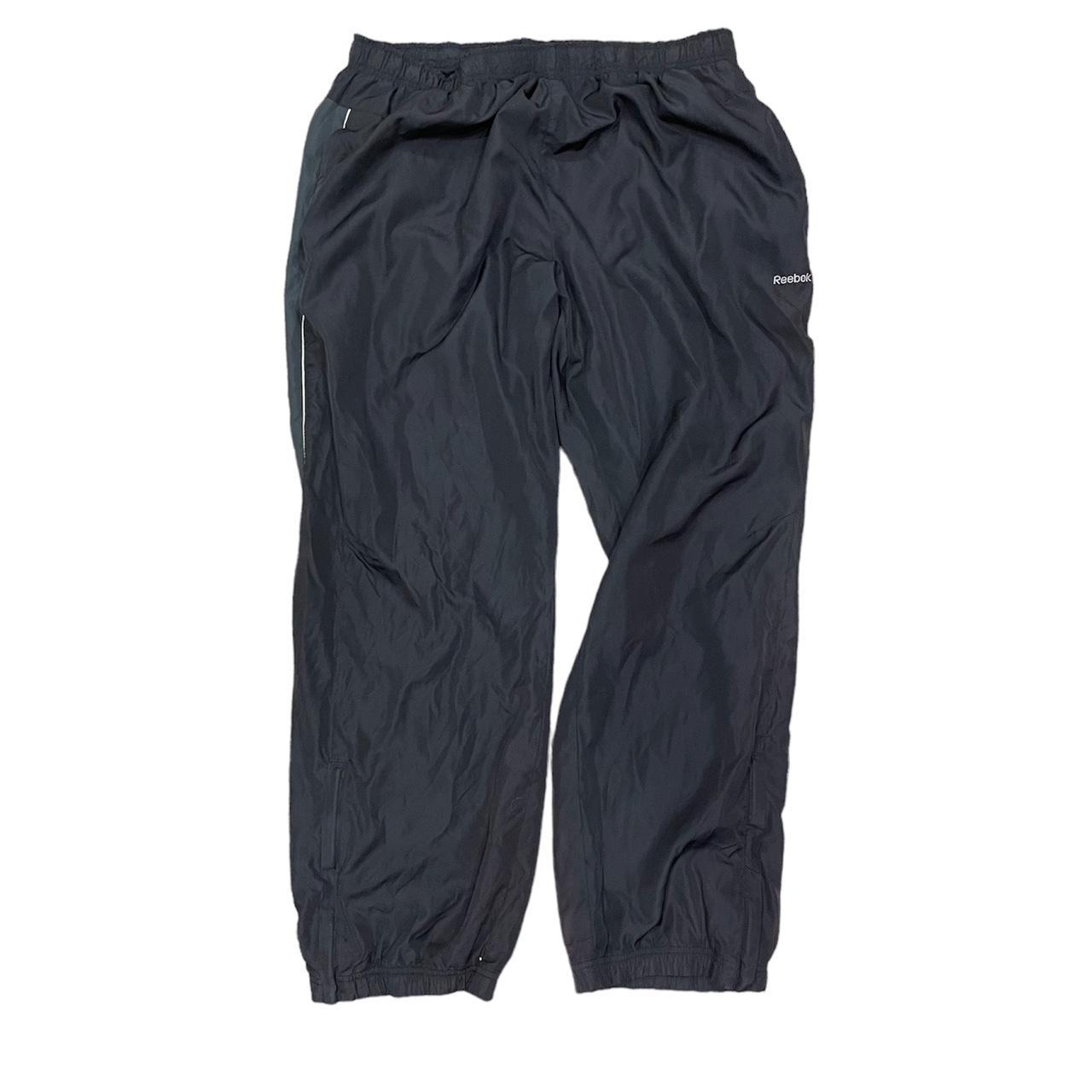 Super baggyyy Reebok nylon sweats/track pants 2XL so... - Depop