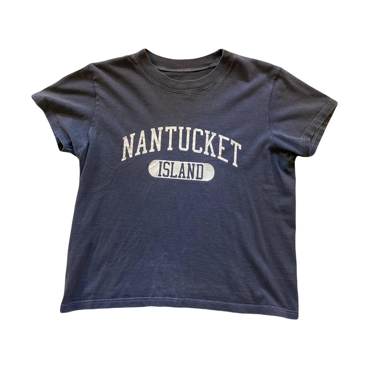 Brandy Melville blue Nantucket tee Size • S/M all... - Depop