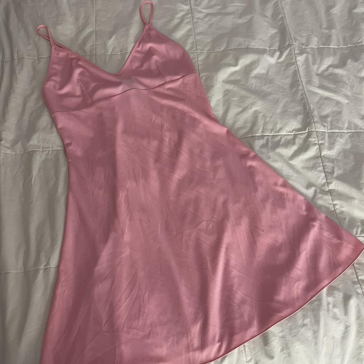 Small pink dress never worn ! - Depop