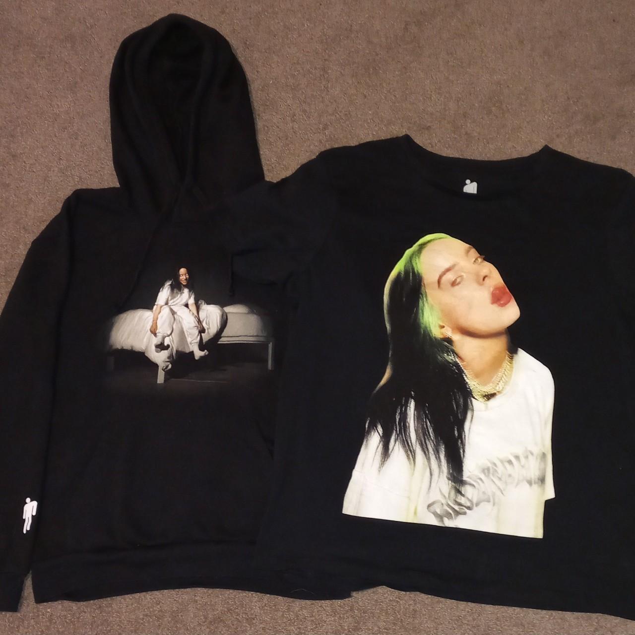 Billie Eilish official merch!! Hoodie and t-shirt... - Depop