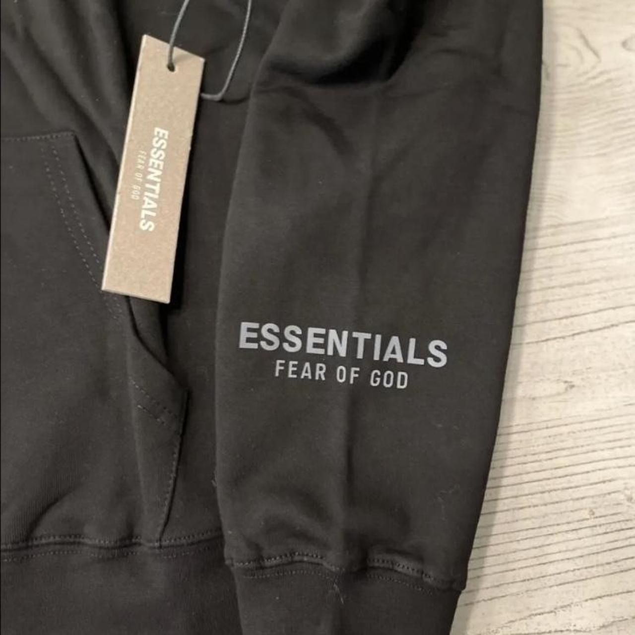 Black Essentials Hoodie brand new #essentials - Depop