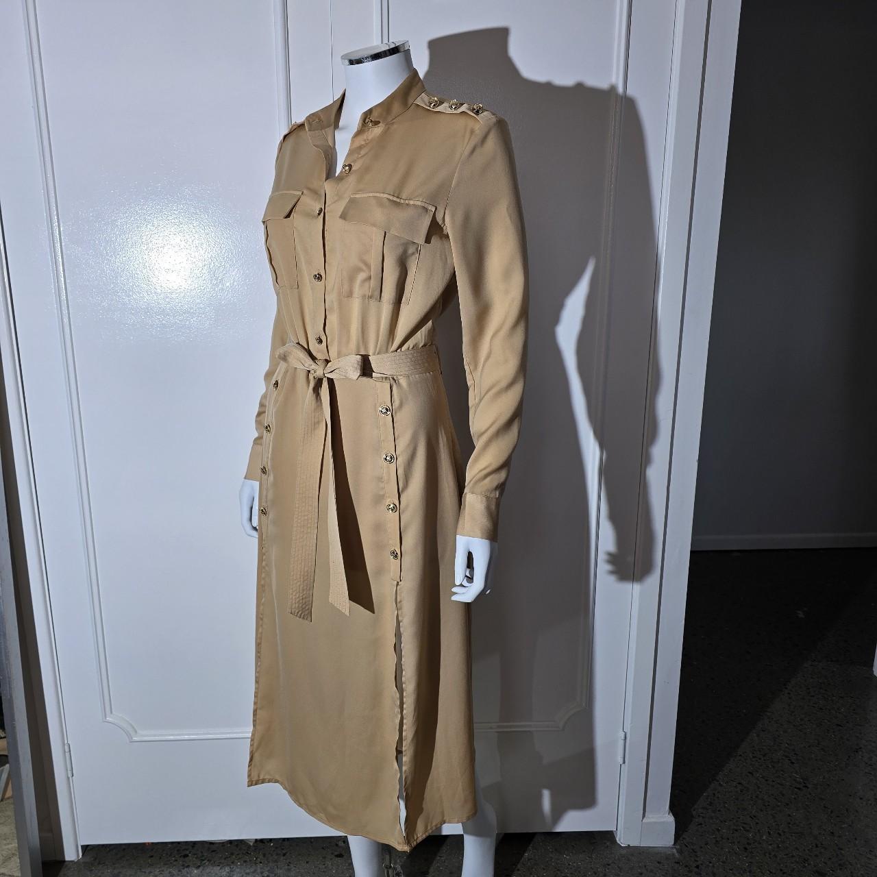 Self Portrait Militaire Crepe maxi dress Military... | Depop