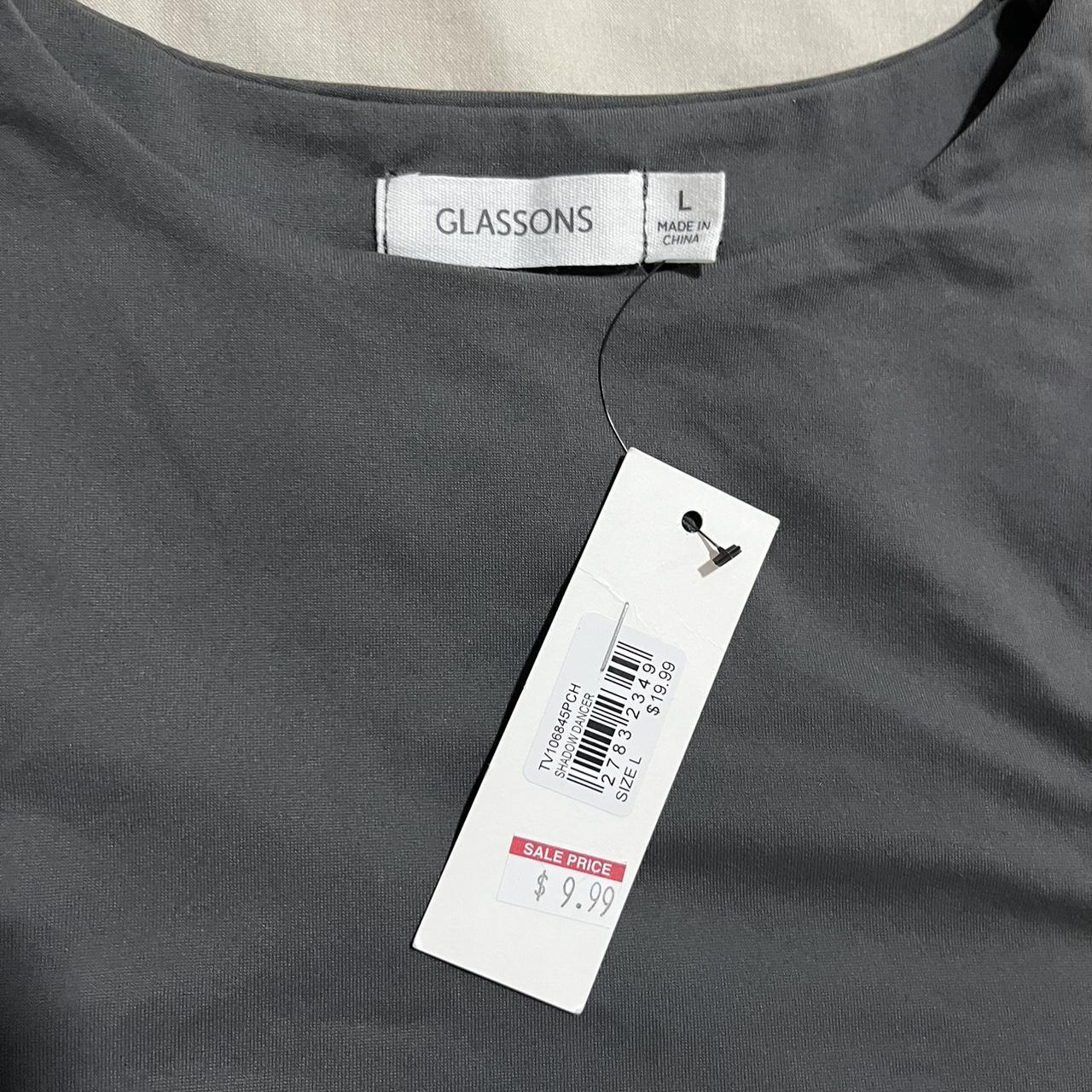 GLASSONS Supersoft High Neck Crop Tank Grey Brand... - Depop