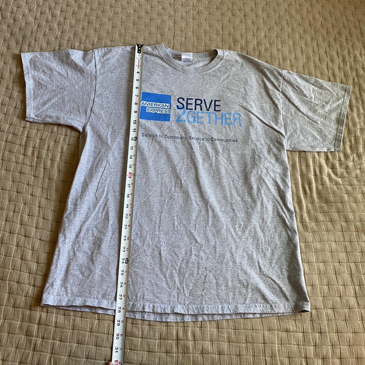 American Express Make a difference t shirt Size : XL - Depop