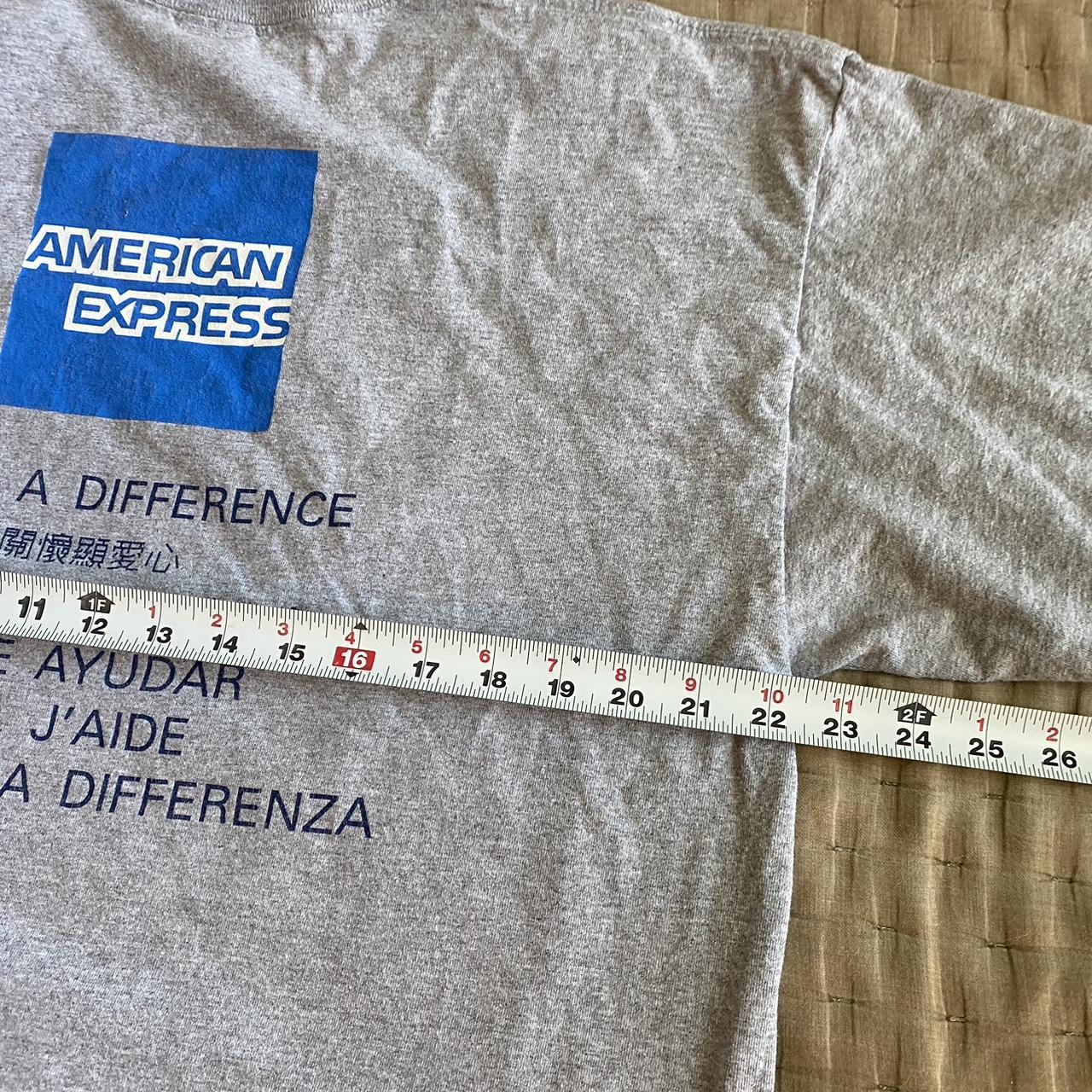 American Express Make a difference t shirt Size : XL - Depop