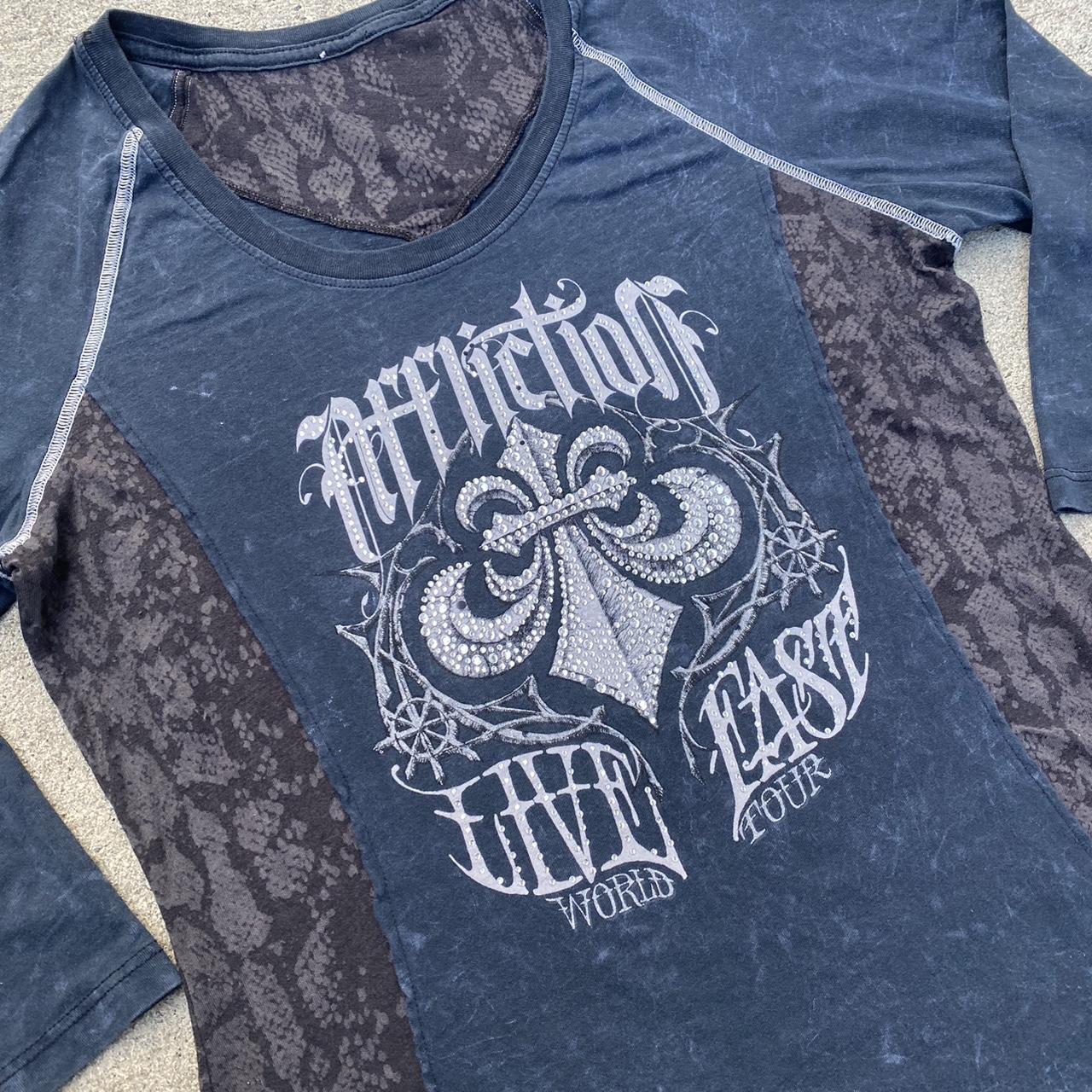 Affliction Live Fast World Tour shirt Size :... - Depop