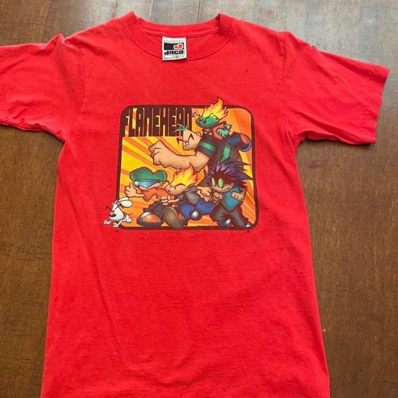 JNCO flamehead shirt Y2k Size M but fits like a... - Depop