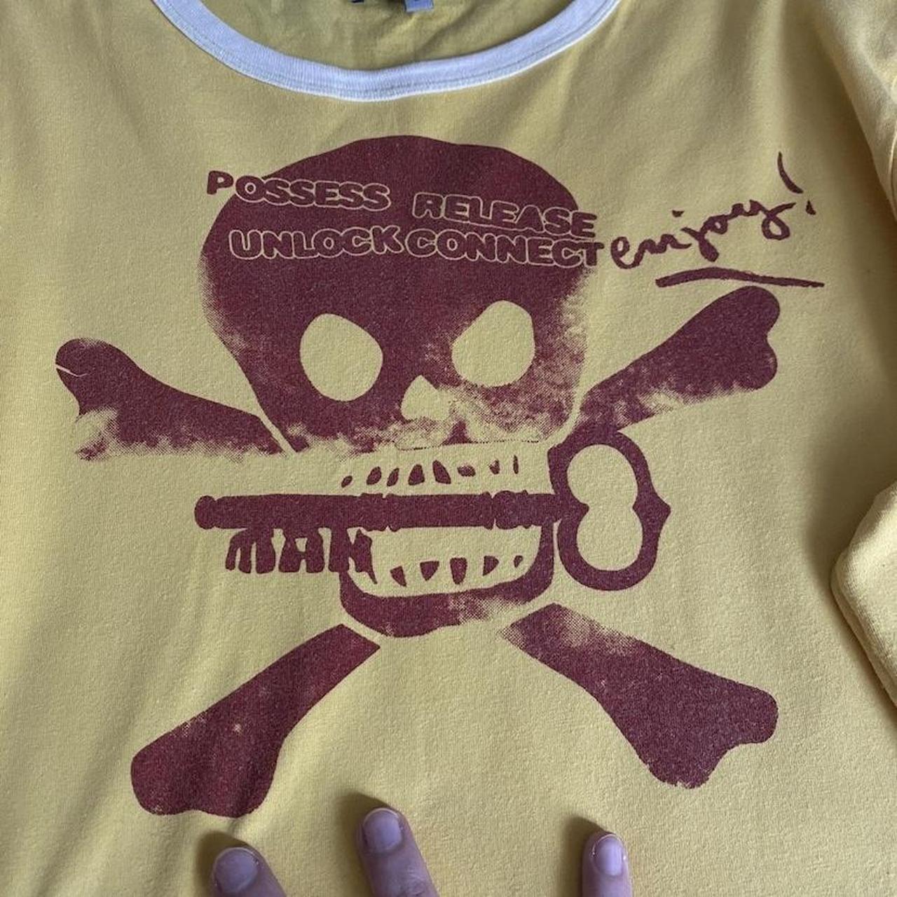 Vivienne Westwood long sleeve skull shirt size L... - Depop