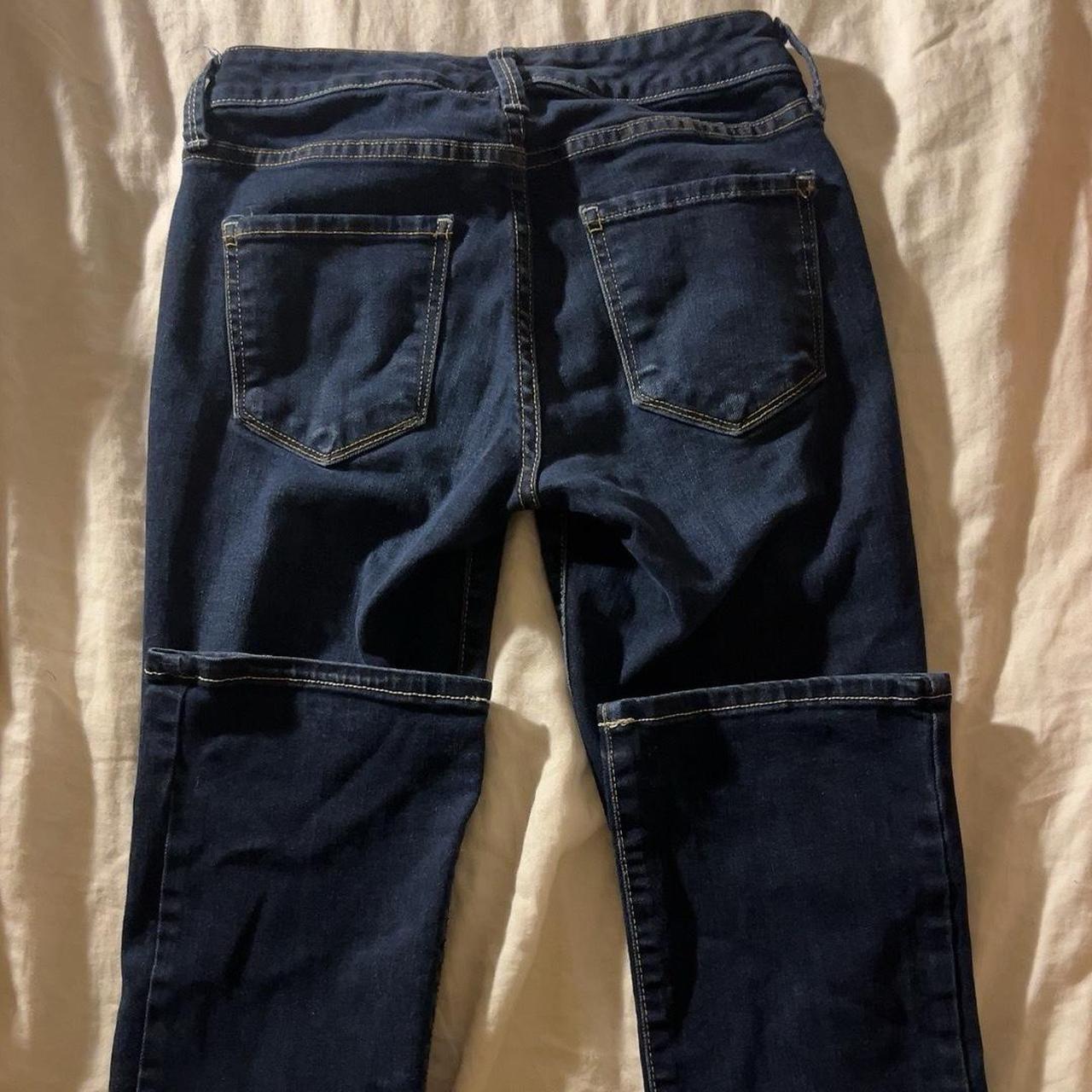 dark blue low rise bootcut size 1 arizona jean co... - Depop