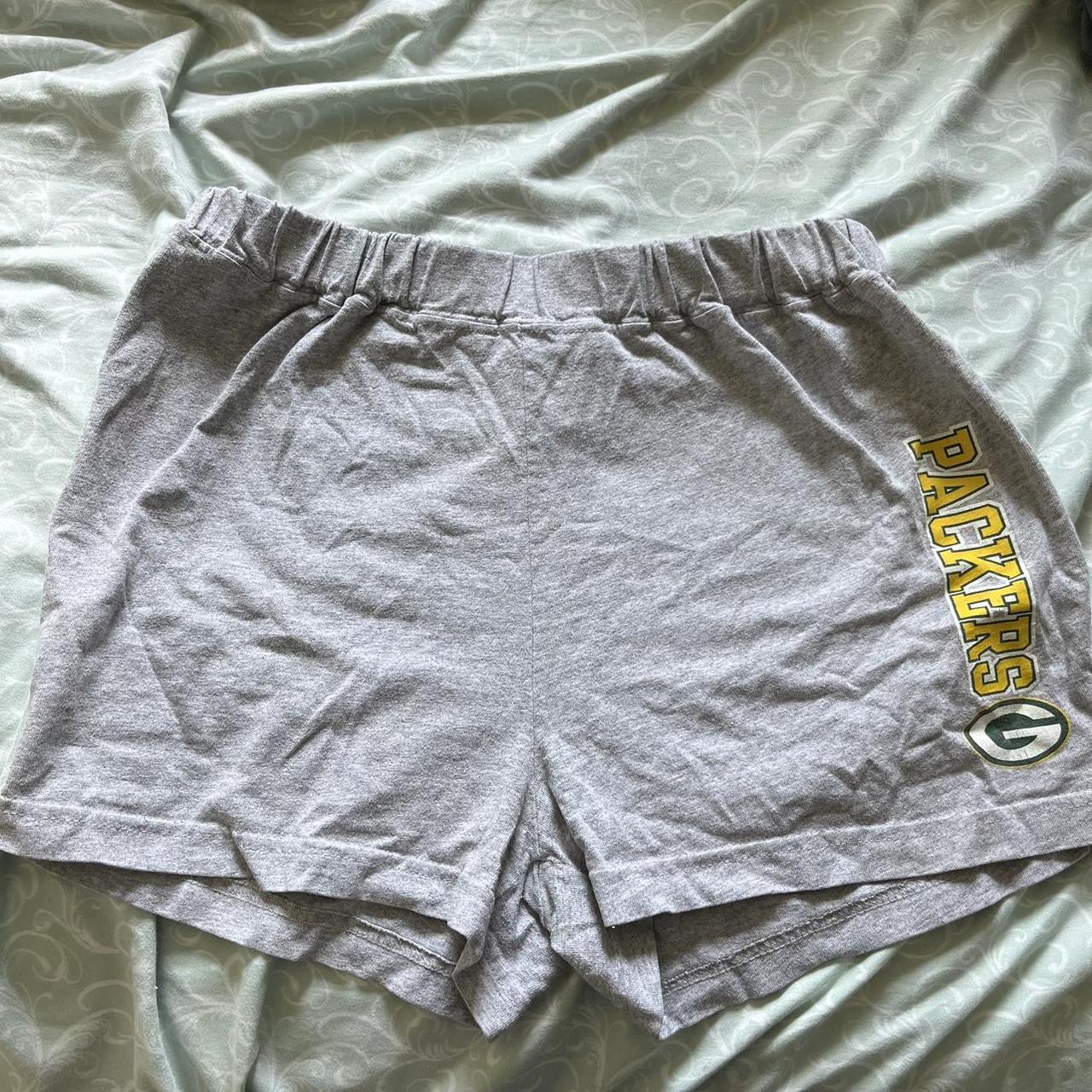 NFL Official Green Bay Packers Lounge Shorts for Her - Depop