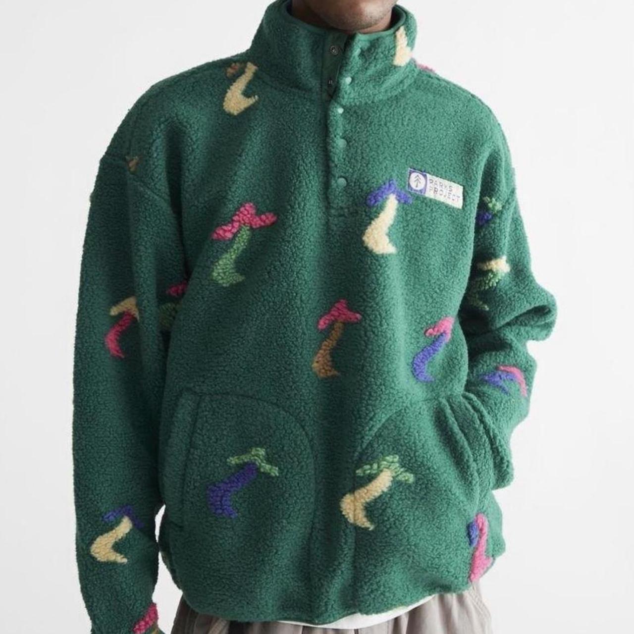 parks project dancing shrooms snap up fleece... - Depop