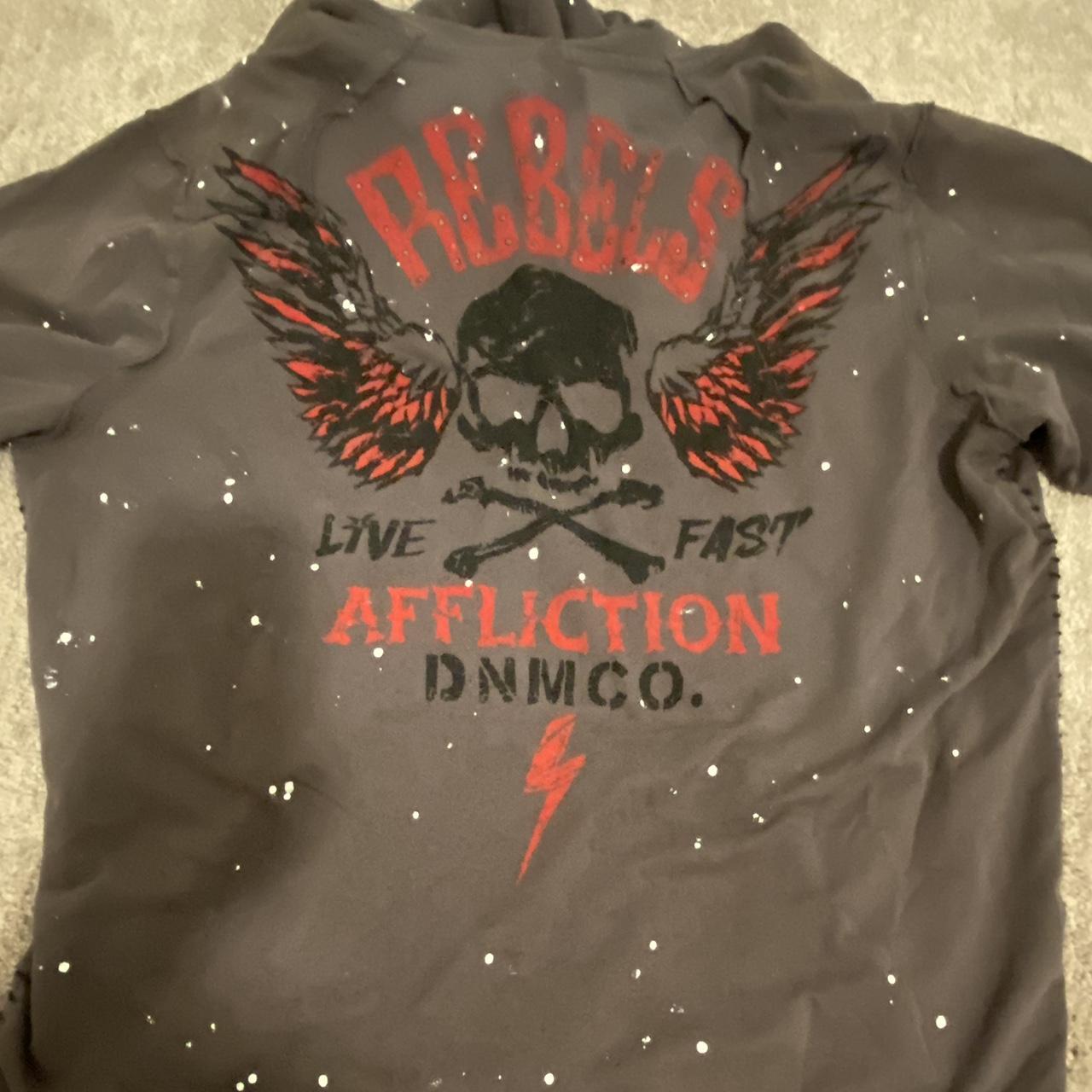 affliction zip up tapout affliction mma elite... - Depop