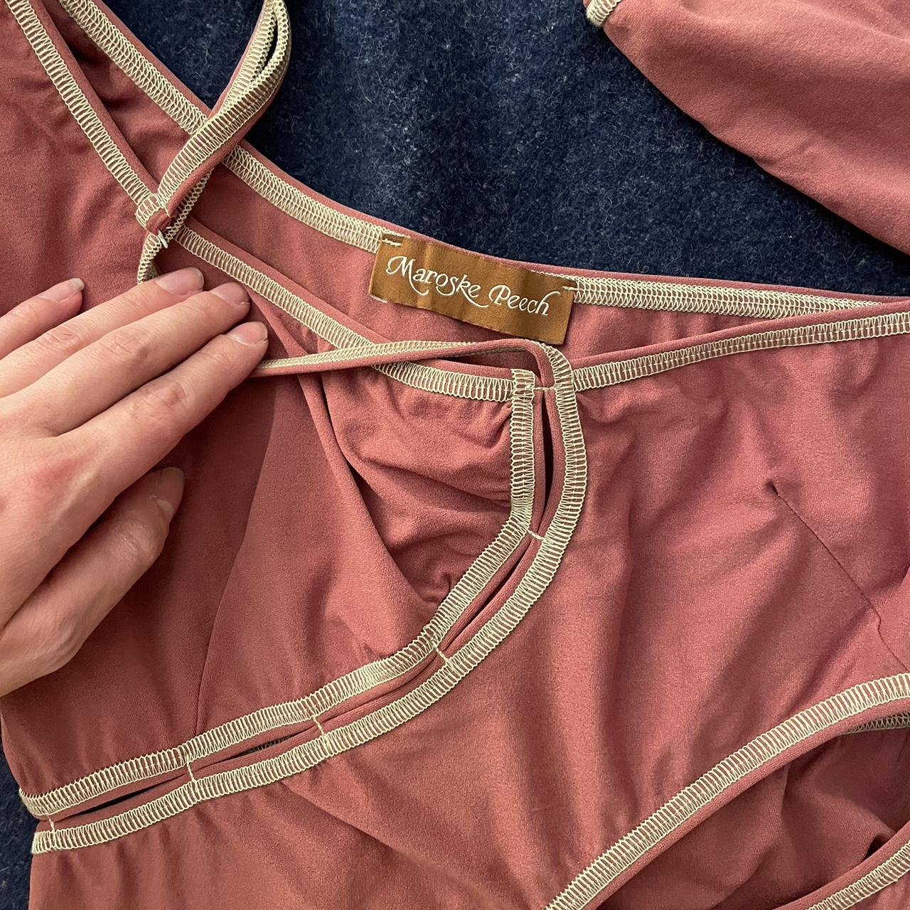 Maroske Peeche Earth Décolletage Top Sold out... - Depop