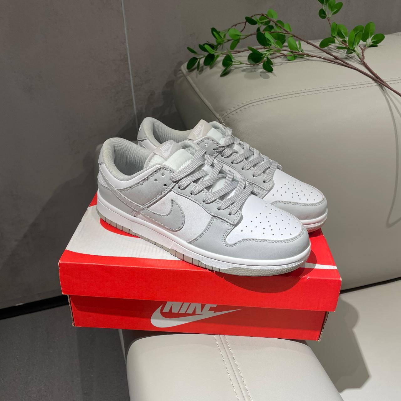 Nike Grey and White Panda Dunking Shoes Brand new,... | Depop