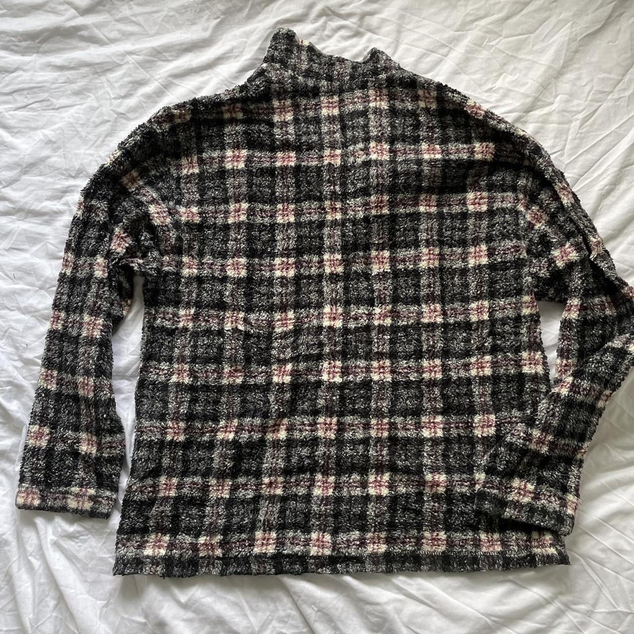Sick checkered Eddie Bauer quarter zip jumper The... - Depop
