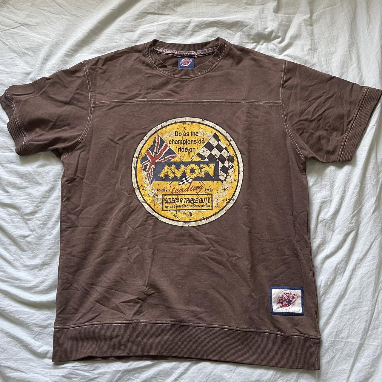 Vintage style race shirt Has a great texture to the... - Depop