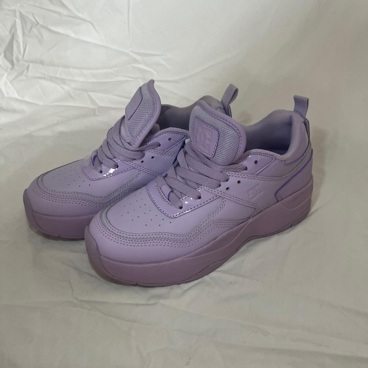 DC E TRIBEKA LILAC LPATFORM TRAINERS, UK SIZE 5.... - Depop