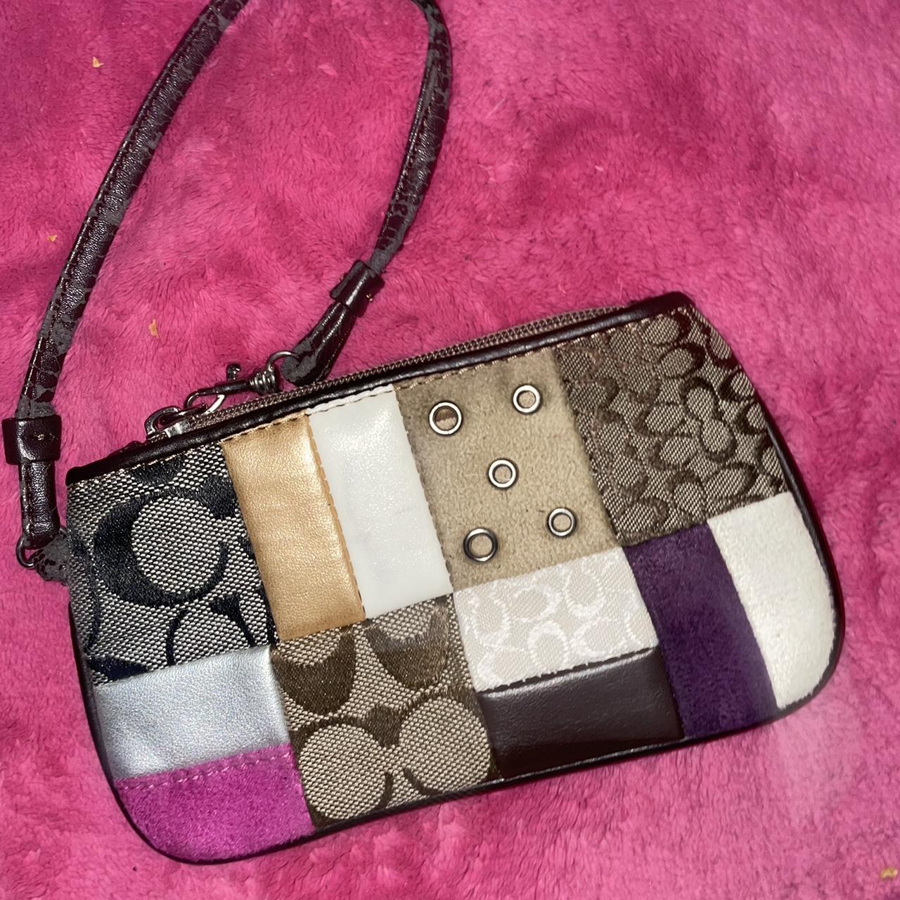 Small patch work coach coin purse - Depop