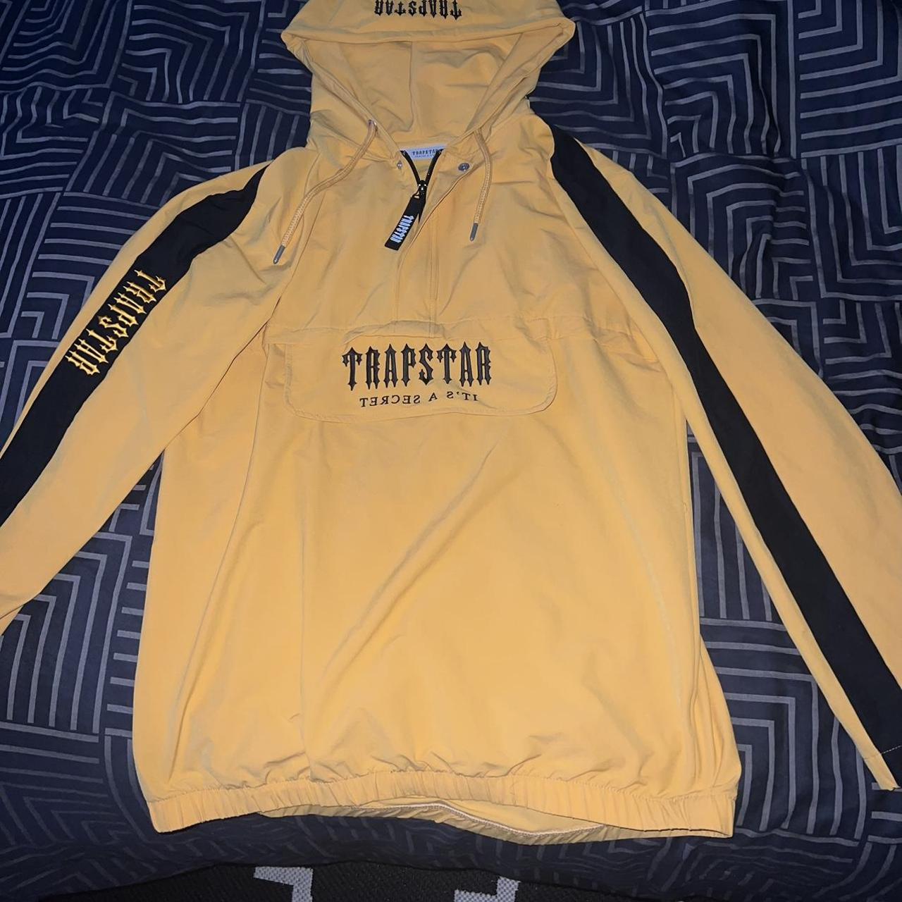 Black And Yellow Extremely Rare Trapstar Tracksuit... - Depop
