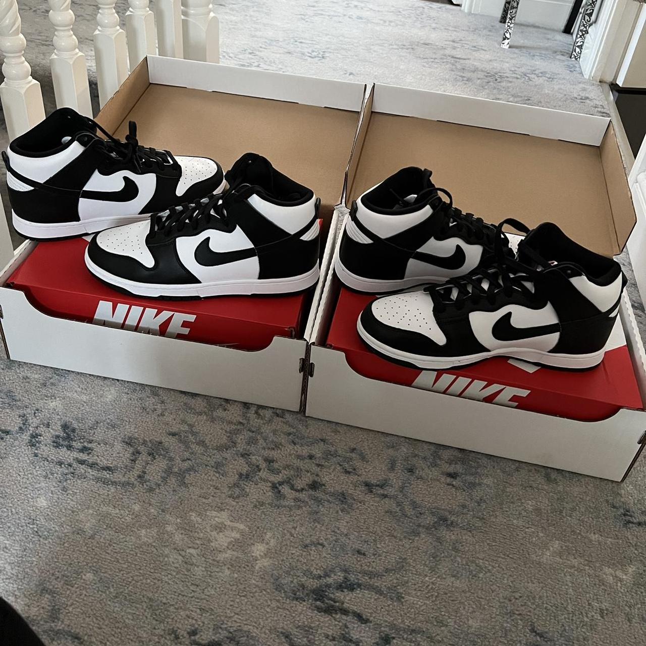 Nike Dunk High Pandas fresh in the box never worn or... - Depop