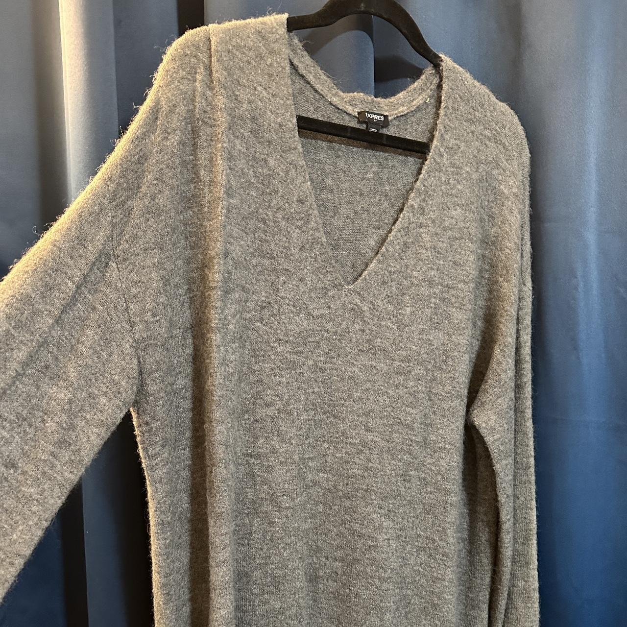 Grey Express long sleeve shirt size XL - Depop