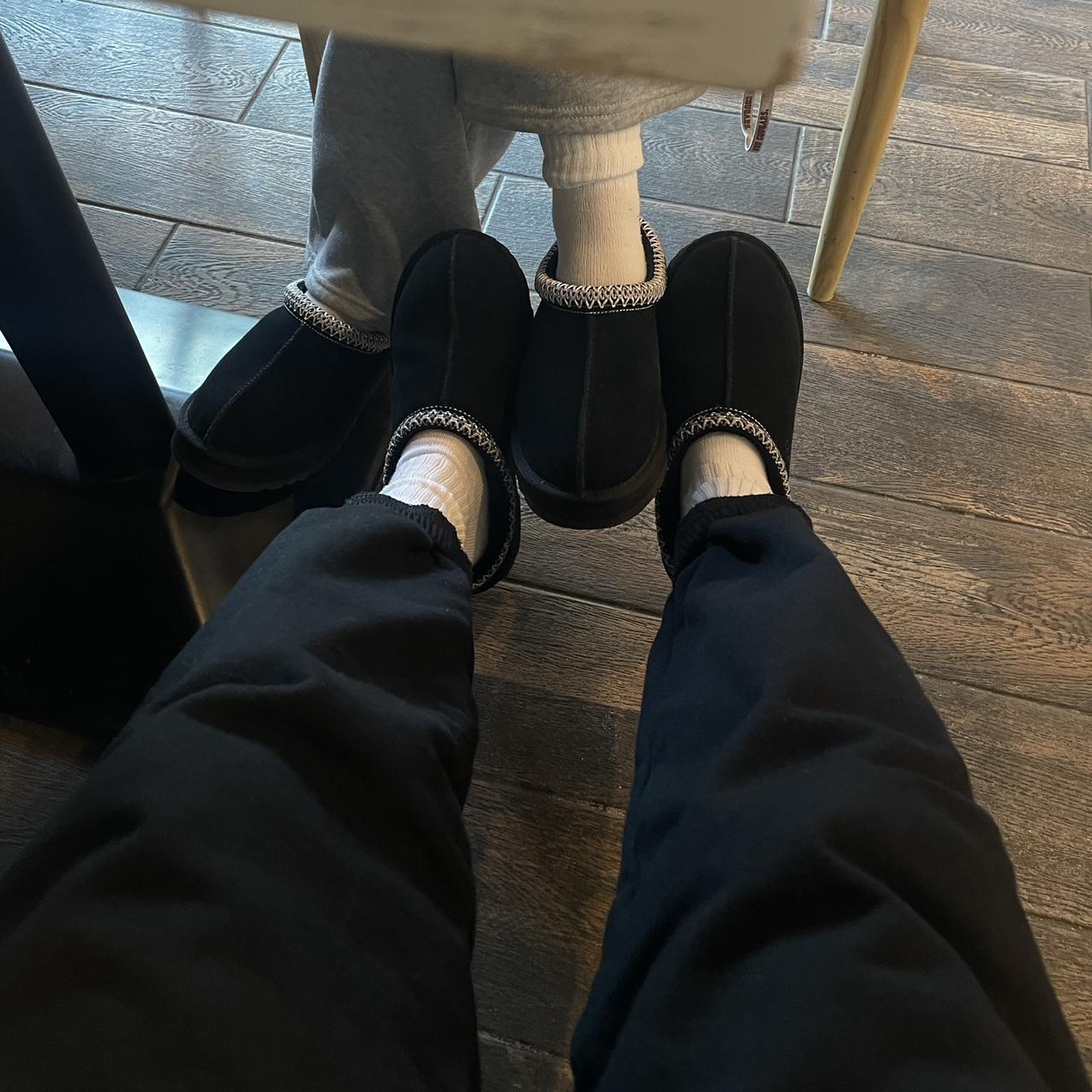 Black ugg slippers! Size 6 women’s - Depop