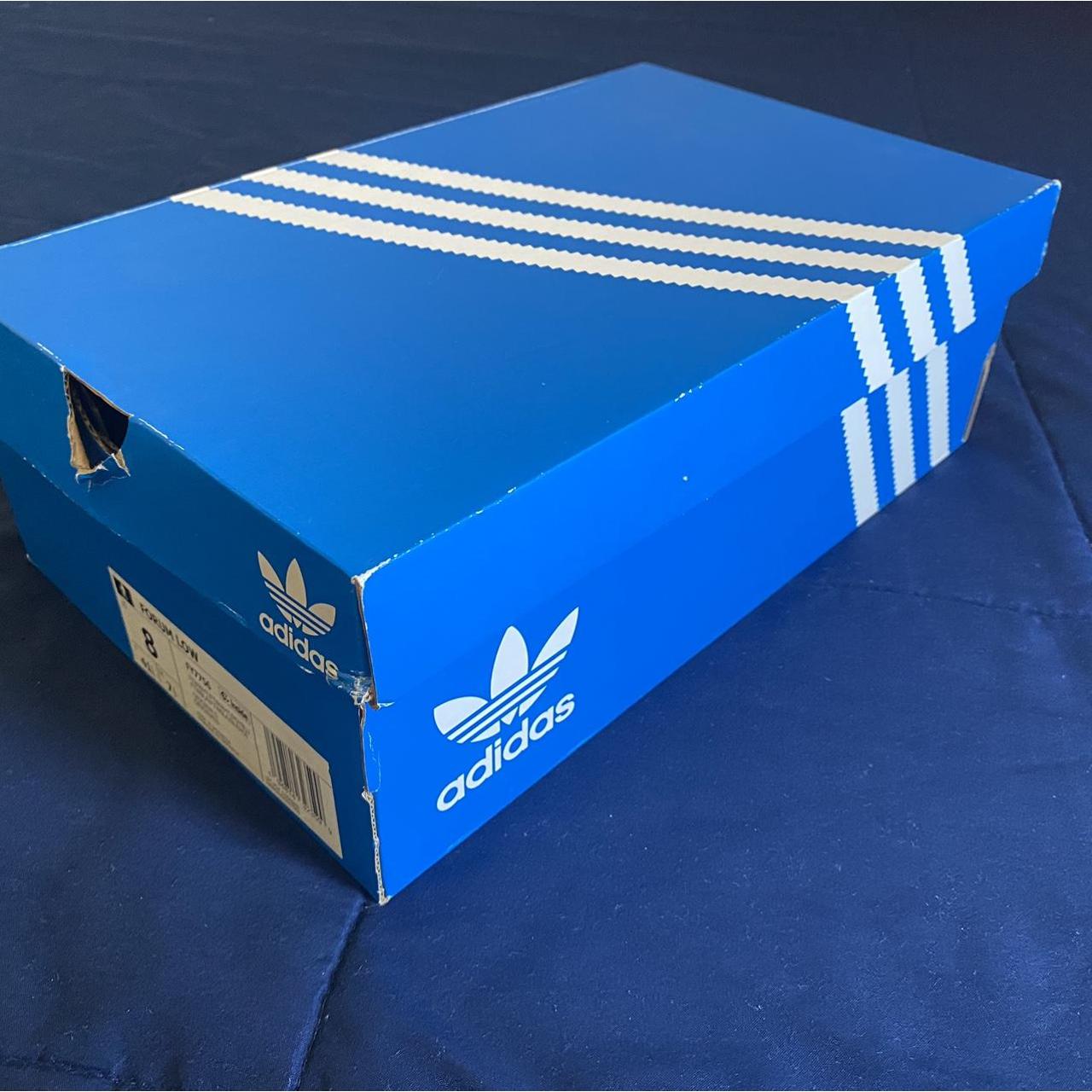 Adidas Forum Low White/blue Shoebox included Both... - Depop